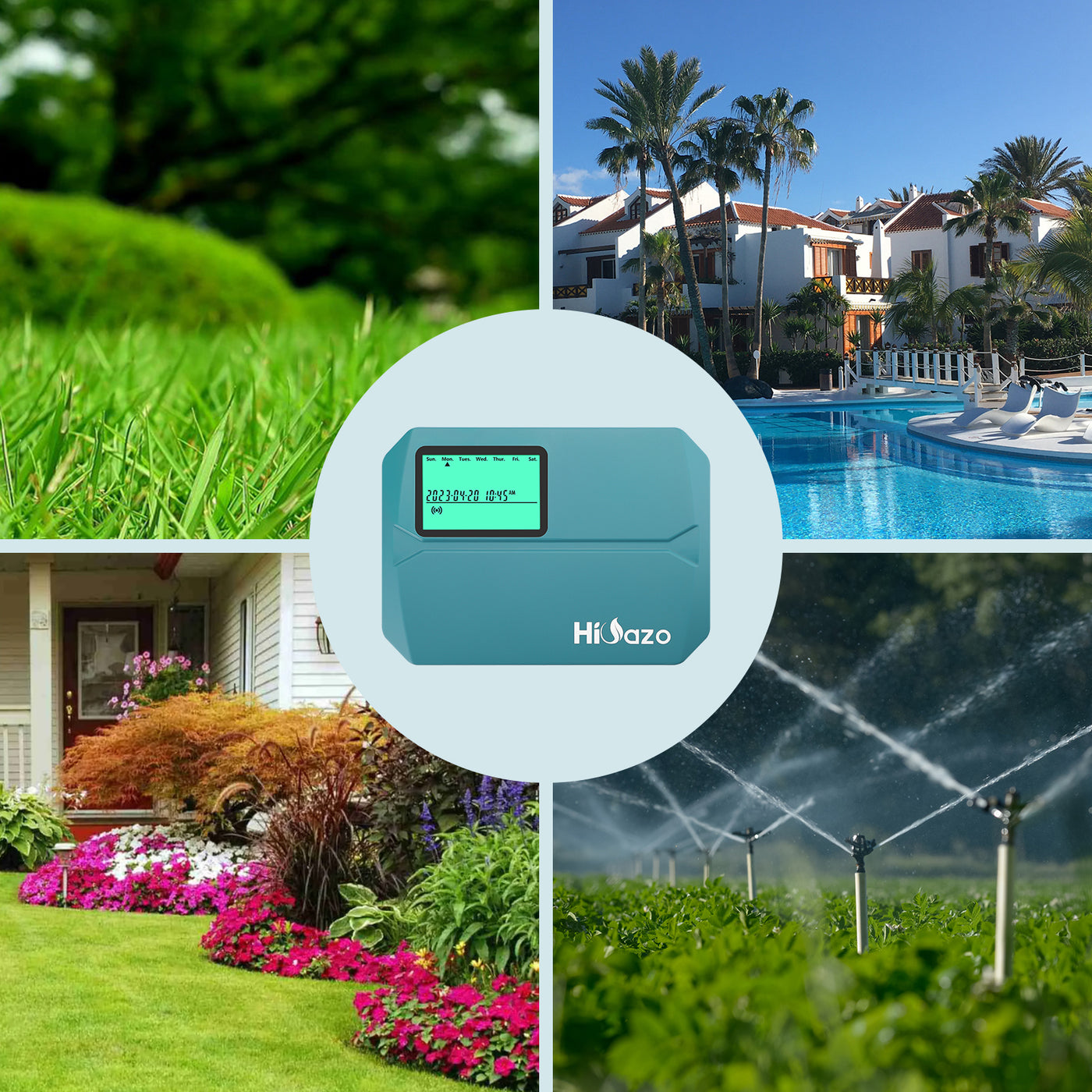 HiOazo Smart Indoor Sprinkler Controller 8-Zone, WiFi Irrigation Syste